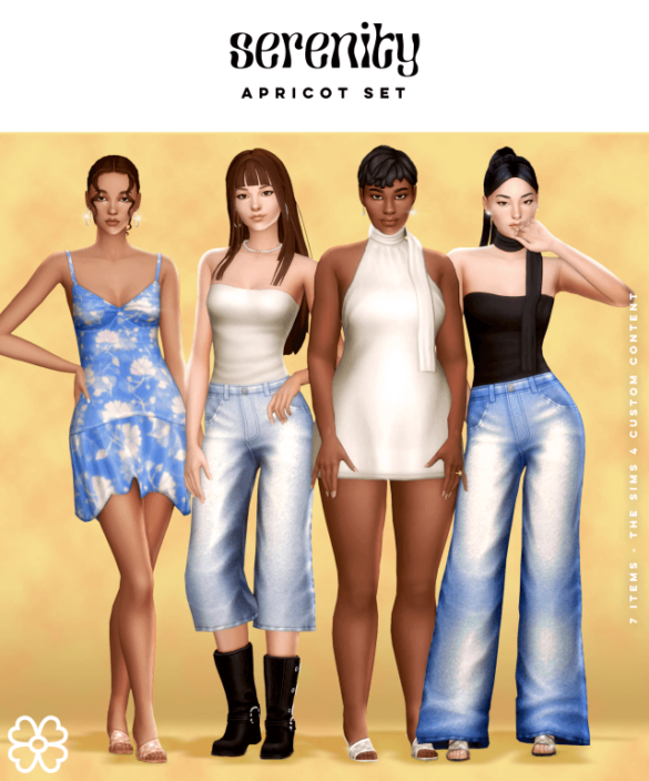 Apricot Set by Serenity (7 items) - Sims 4 Wicked Mods