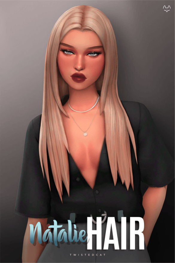 Natalie Hair - Sims 4 Wicked Mods
