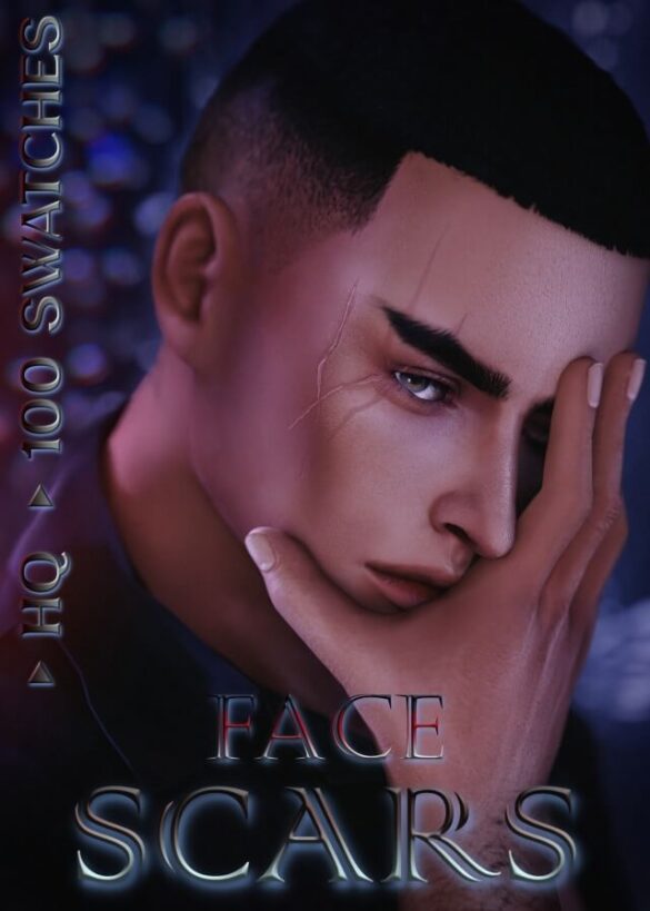 AlisaSour Scars Face - Sims 4 Wicked Mods