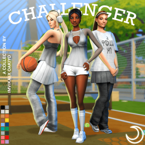 CHALLENGER COLLECTION - IMVIKAI X OAKIYO - Sims 4 Wicked Mods