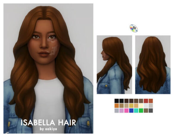 Isabella Hair - Sims 4 Wicked Mods