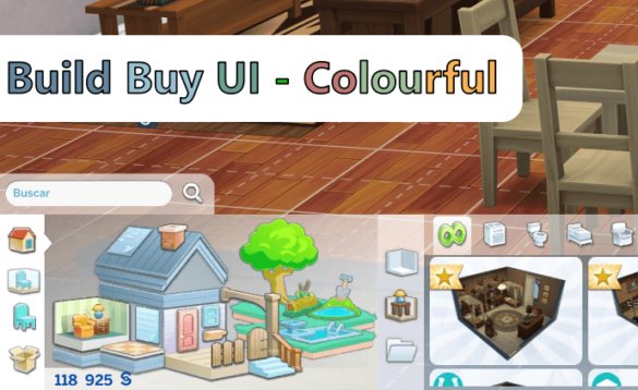 Build Buy UI - Colourful - Sims 4 Wicked Mods