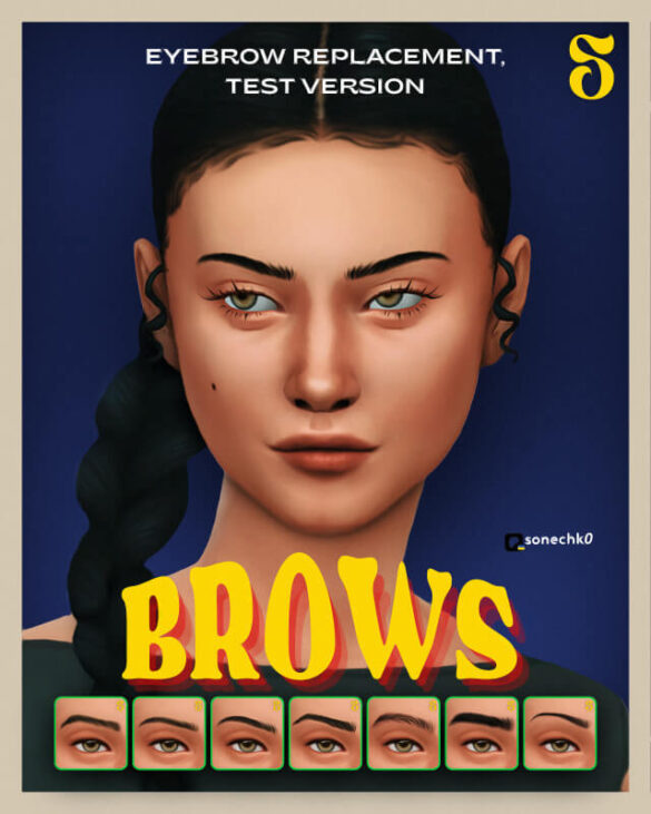 WIP eyebrows replacemen TESTING - Sims 4 Wicked Mods