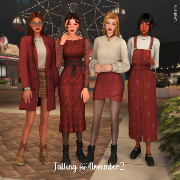 falling for november 2 collection - Sims 4 Wicked Mods
