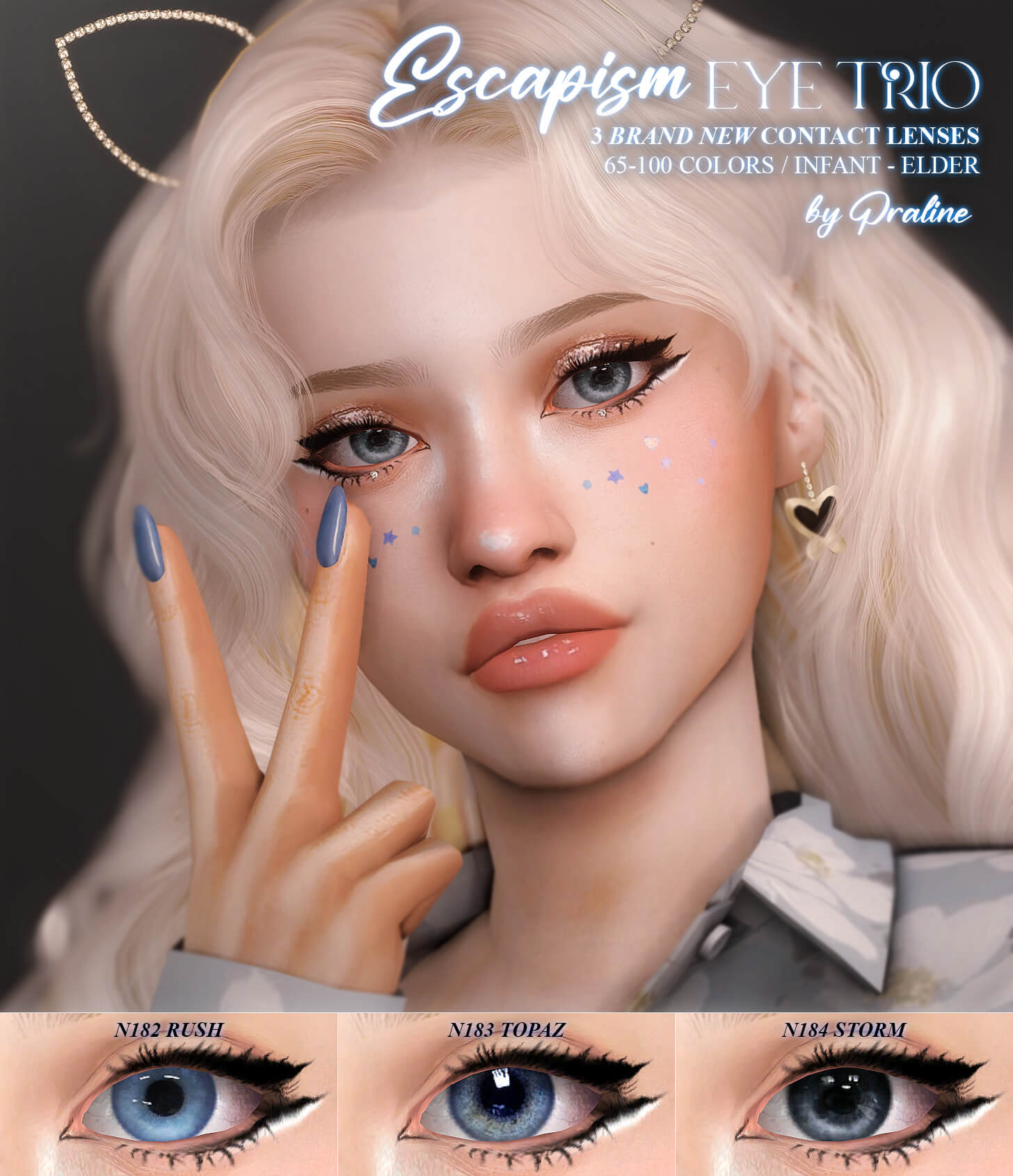 ESCAPISM Eye Trio - Sims 4 Wicked Mods