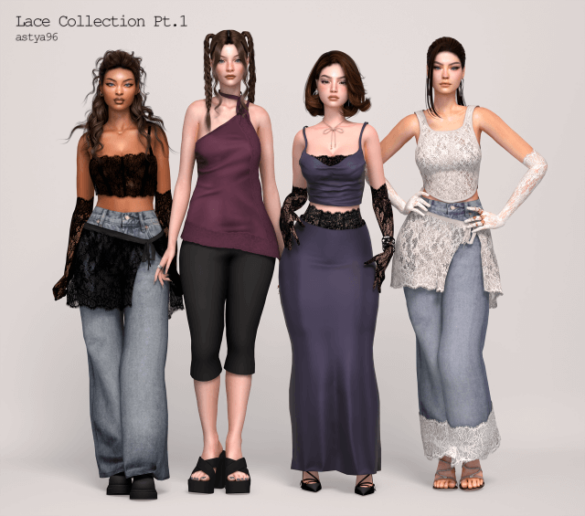 Lace Collection Pt 1 - Sims 4 Wicked Mods
